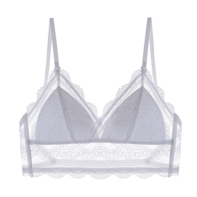 French sexy rimless triangle lace bra | bra manufacturers